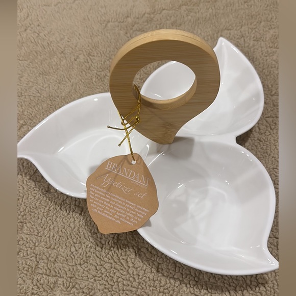 Brandani | Kitchen | Brandani White Porcelain Three Compartment Serving ...